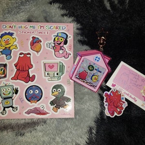 Dont Hug Me Im Scared DHMIS Die Cut Vinyl Sticker Sheet 6.5 X 5.5 10 ...