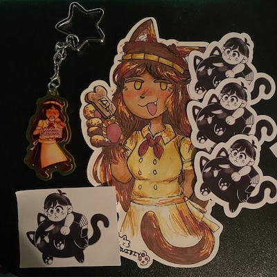 OMORI Unbread Twins Doughie 2.5 Inch Acrylic Keychain double Sided - Etsy