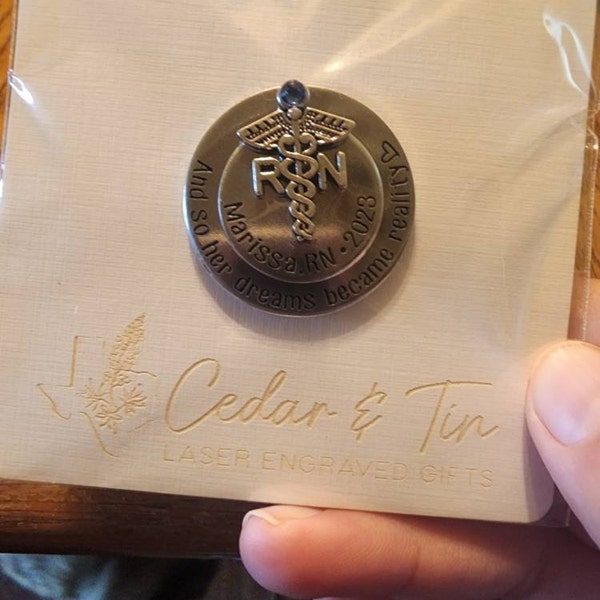 RN Nursing Pin for Nurse Graduation | RN Pin Gift for Nurse Graduate ...