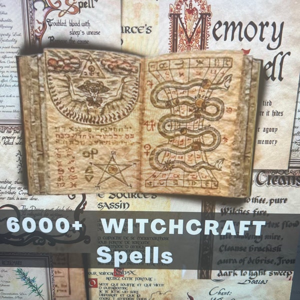 Resources of 6000+ Spells, Rare Witchcraft and Curses, Waite, Wicca ...