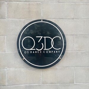 Black Acrylic Sign, Custom Logo Sign, Round Acrylic Logo Sign, Business ...