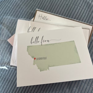 Sewing Machine Note Cards Folded Note Cards Personalized Sewing ...