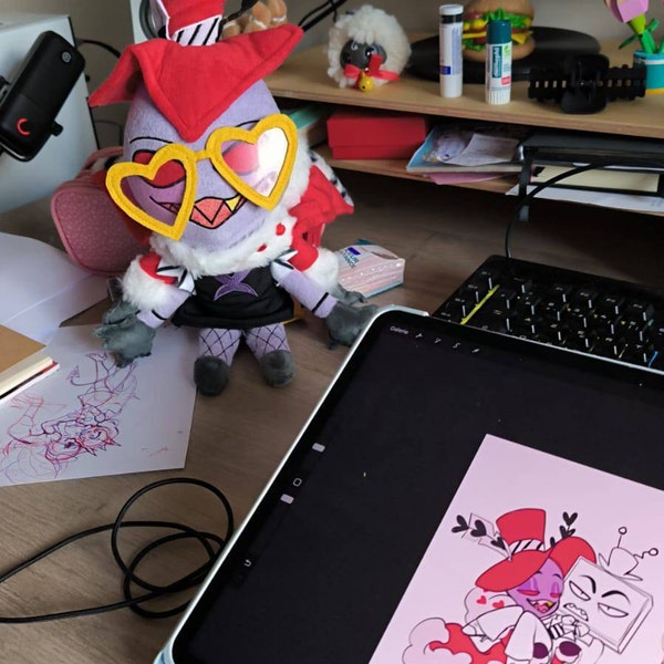 Vox Assistant | Unofficial Hazbin Hotel Plushie - Etsy