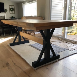 Trestle Metal Table Base Farmhouse - Etsy