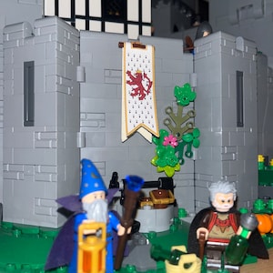 Lego Castle Fabric Flags, Various Styles and Factions. Minifigure Scale ...