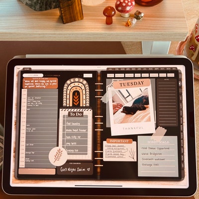 Undated Minimal Boho Goodnotes Digital Planner, iPad Planner ...