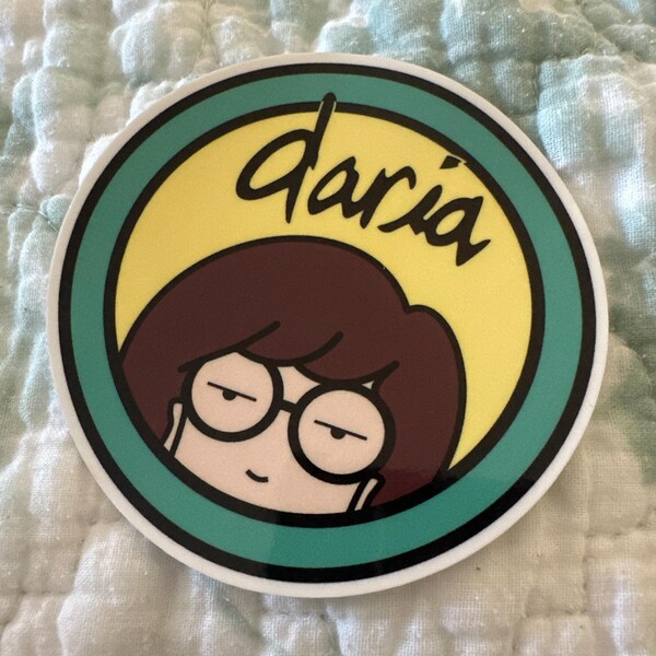 Daria Old School Sticker | Laptop Sticker | Water Bottle Sticker ...