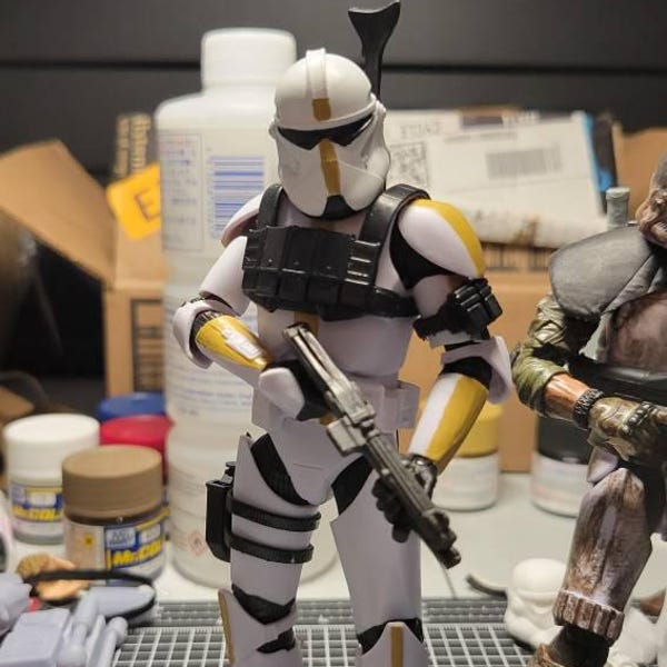 Animated Spec Ops Phase 1 Clone Trooper Head (1:12 Scale) Black Series ...