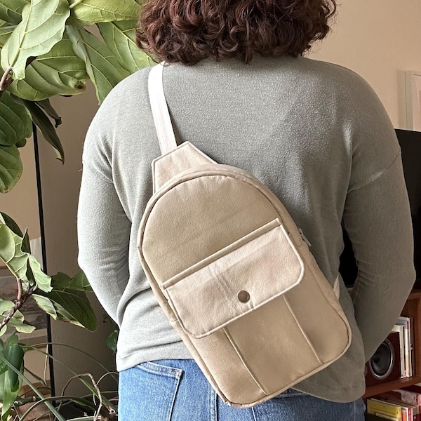 Charlie Sling Bag PDF Sewing Pattern: 3 Front Pocket Options - Etsy