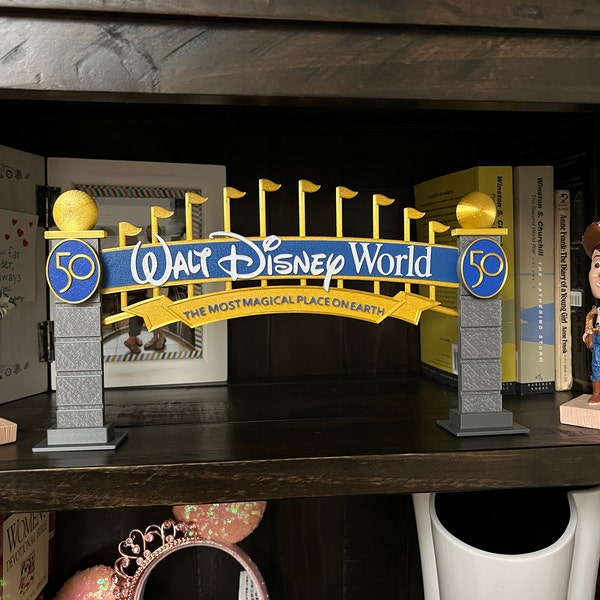 Walt Disney World Resort Entrance Archway Inspired Miniature Replica ...