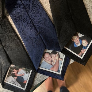 Father of the Bride Blue Suit Label Personalized Tie Patch - Etsy