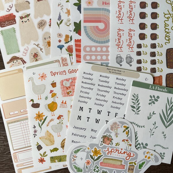 Habit Tracker Sticker Sheet for Journals and Planners Deco Sticker ...