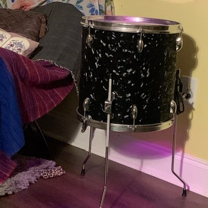 Drum Lamp Side Table With Wooden Legs | Etsy