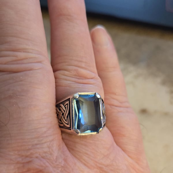 Silver Seal of Solomon Ring , Star of David Ring , Solomon Signet Ring ...