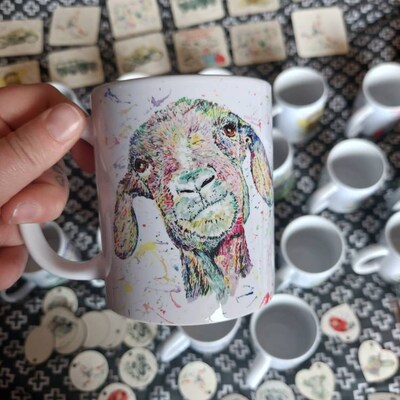 Goat Clipart Goat Graphics Rainbow Goat Clip Art Goat - Etsy UK