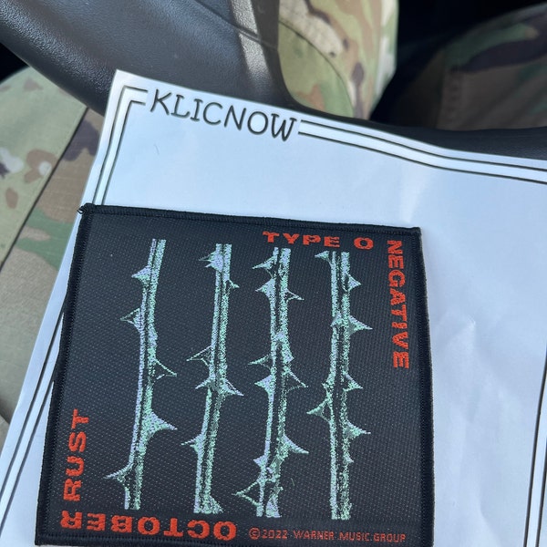 Type O Negative October Rust Patch 10cm X 10cm - Etsy