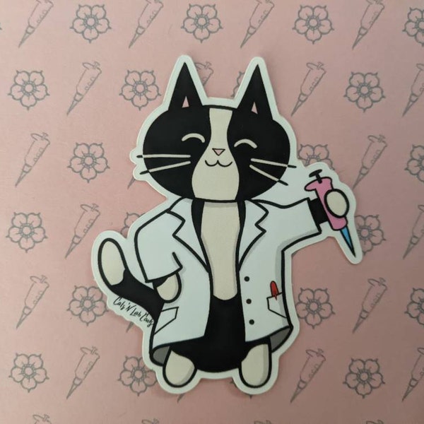 Pipette All Day Every Day, Vinyl Sticker, Vinyl Science Sticker, Funny ...