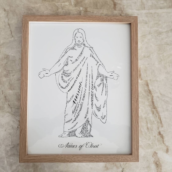 Names of Christ - Word Art Using Various Names for the Savior to Create ...