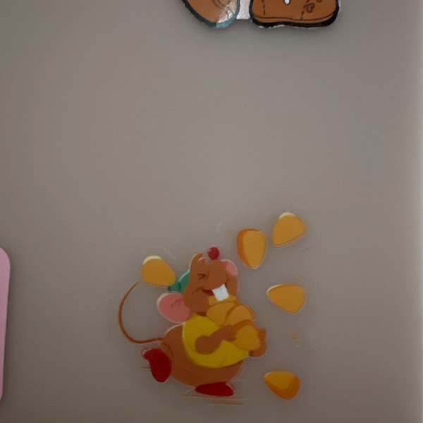 Greedy Gus Gus Transparent Sticker/ Cinderella Sketch Princess Sidekick ...