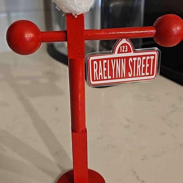 Street Sign Lamp Post 6inch Cake Topper - Etsy
