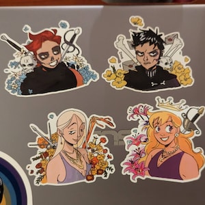 Gideon the Ninth 3x3 Six Sticker Bundle - Etsy