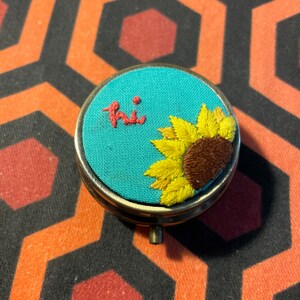 Heart Embroidery Pocket Mirror Kit Blank Compact Mirror for - Etsy