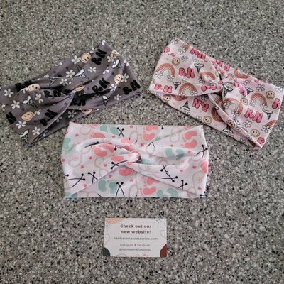 Baby Theme Headband, NICU Nurse Headband, L and D Nurse, Midwife, Labor ...