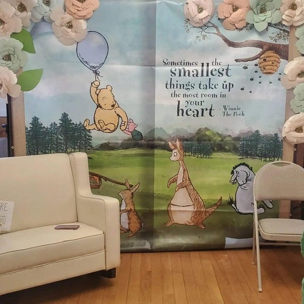 8x8 Feet Giant Book Backdrop/ Classic Winnie the Pooh Backdrop in ...