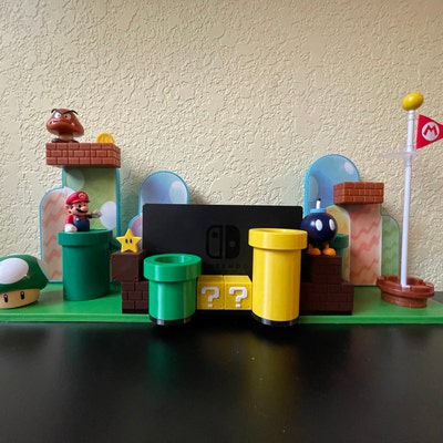 Nintendo Switch Stand Mario Themed Dock - Etsy