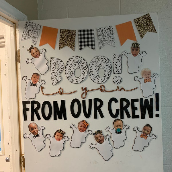 Halloween Bulletin Board Kit & Ghost Student Activity | Includes ...