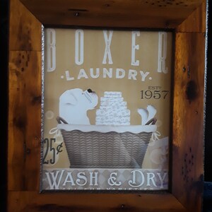 White Boxer Dog Laundry Basket Company Laundry Room Artwork | Etsy