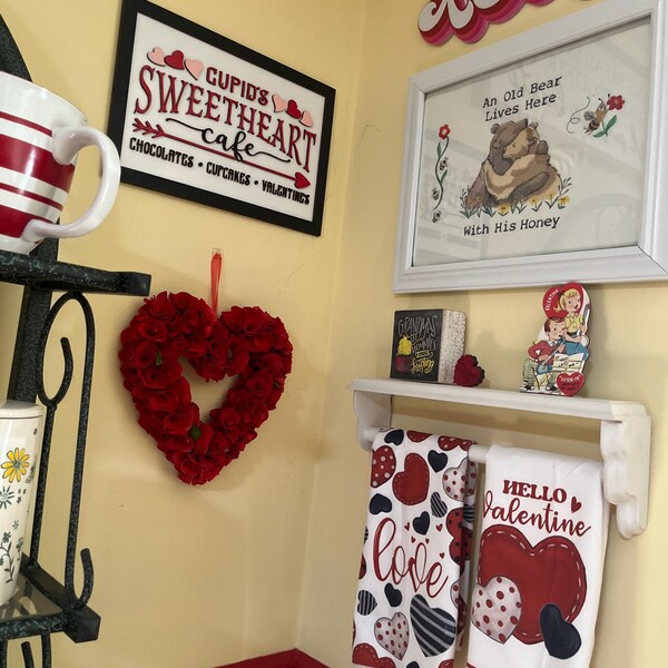 Valentine's Sweetheart Cafe Laser Cut, Wood Sign. - Etsy