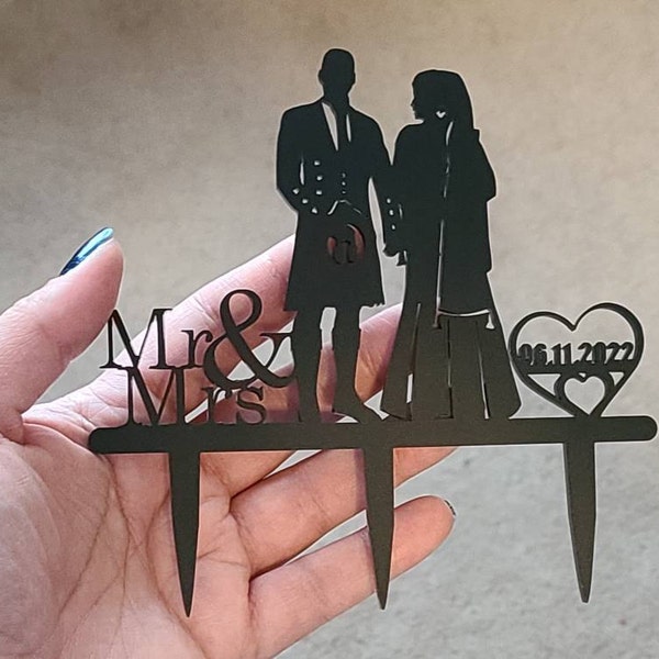 Custom Hindu Wedding Cake Topper, Personalised Indian Cake Topper ...