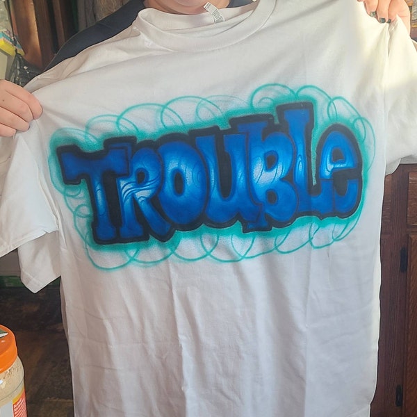 Baddie Airbrush Name-airbrushed T-shirt Design Personalized Birthday ...