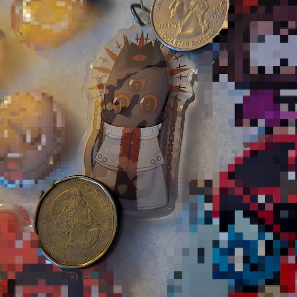 COTL Cult of the Lamb Bishops of the Old Faith Keychain Charms 2.5 Inch ...