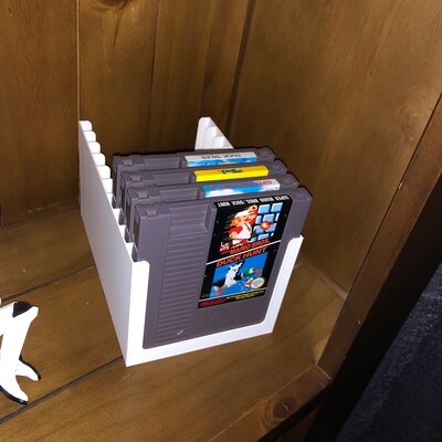 Super Nintendo SNES Game Cartridge Tray holds 10 Rack/stand/storage/box ...