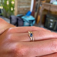 Rosebud Band With Raised Edge in Silver, Made to Order - Etsy