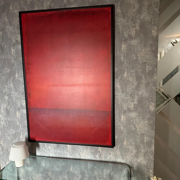 Blau und Grau Mark Rothko Wandkunst, Mark Rothko Stil Leinwand Gemälde ...