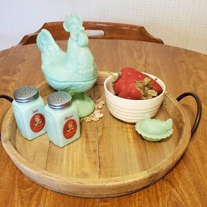 Jadeite Depression Style Glass sunbeam Bread Covered Butter Dish ...
