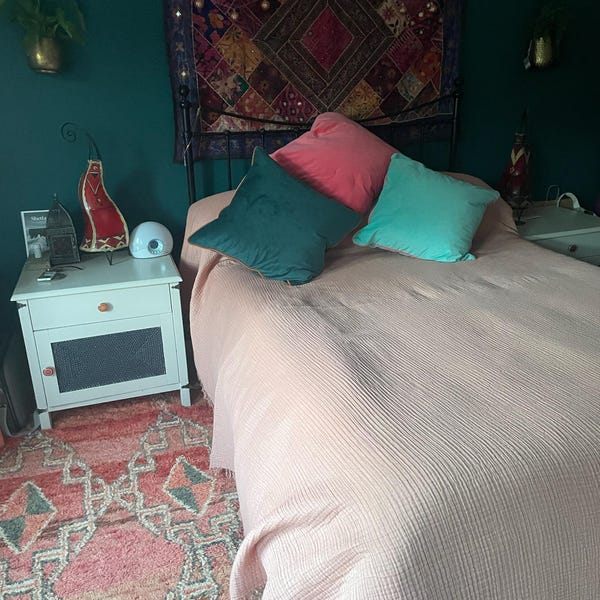 Oversize King Muslin Bedspread, Gauze Throw Blanket, Muslin Coverlet ...