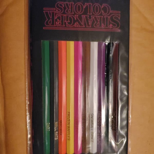 Stranger Colors Colored Pencils for Fans of the Show - Etsy