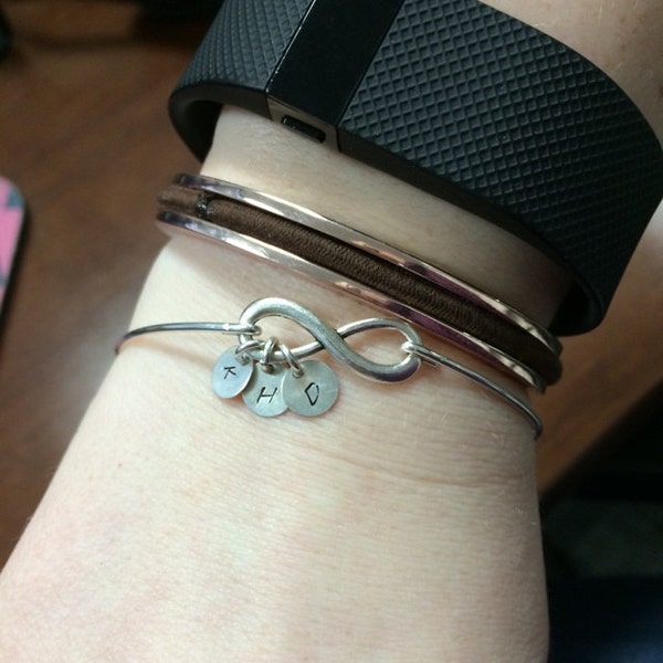 Mini Infinity Best Friend Bracelet 2, 3, 4, 5 or 6 Initial Charm ...