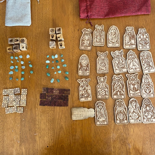 Laser Engraved Orlog Norse God Idols Set (20 Gods) - Etsy