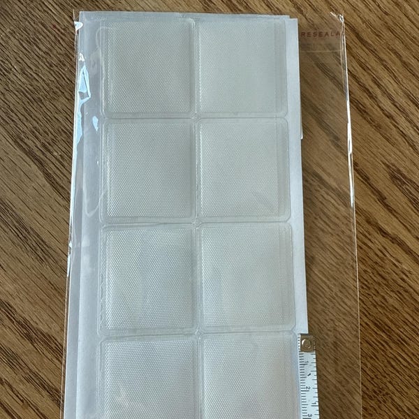 20 Plastic Necklace Display Pouches, Self-adhesive, Holds Loose ...