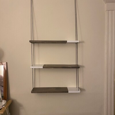 TRIO Two Tone Shelf Hanging Shelf Hanging Shelves Three - Etsy