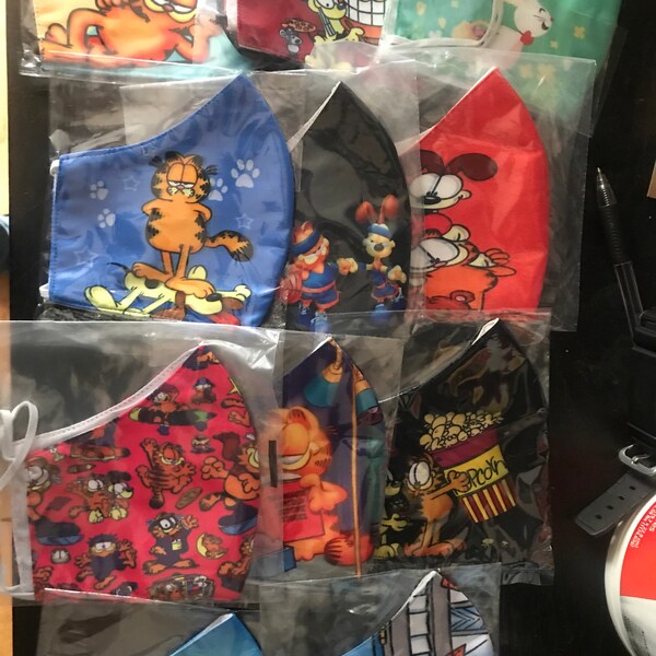 Handmade Custom Face Covers Masks High Q Craft ART Cartoon Toon Fun ...