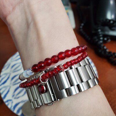 Red Protection Bracelet, Protection Bracelet, Red Bracelet, Red Bead ...