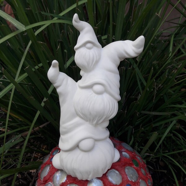 9” Stack of Gnomes Custom Painted or Diy , Craft Kit, Perfect Gift - Etsy