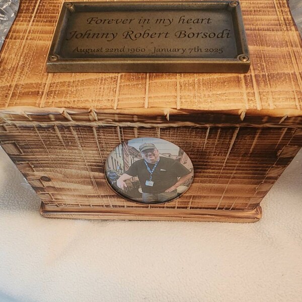 Rustic Woodsman Chiseled Urn / Handcrafted Pine Cremation Urn / Wood ...