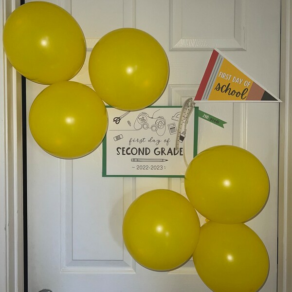First Day of Seventh Grade School Sign Boy 1st Day of 7th Grade Sign ...